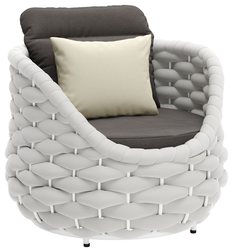 Coral Reef Accent Chair Gray - Beach Style - Armchairs And Accent ...