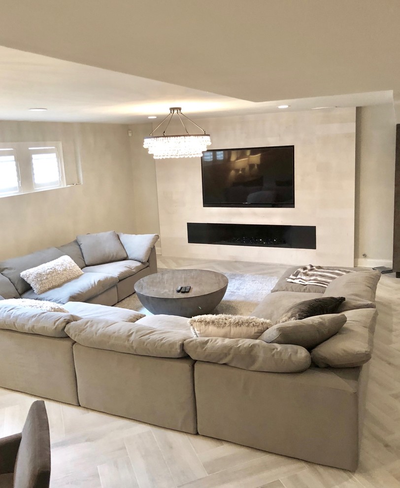 Interior Fireplace Projects - Modern - Basement - Chicago - by J.B ...