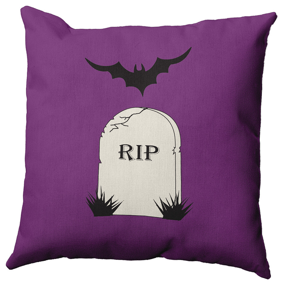 RIP Decorative Throw Pillow, 18"x18" - Contemporary - Decorative ...