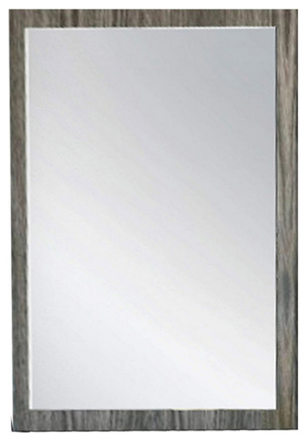 Benzara BM279224 Noe 39" Modern Wood Frame Rectangular Portrait Mirror ...