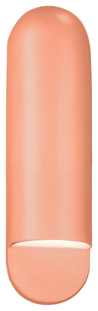 Ambiance Large Capsule Wall Sconce (Outdoor) Gloss Blush, E26 ...