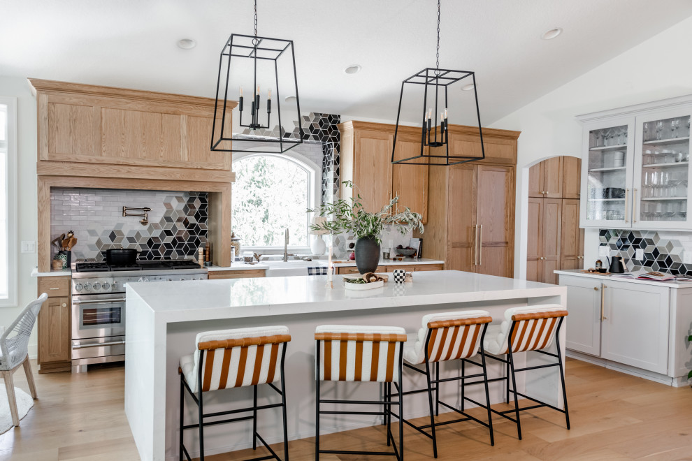 Stunning Ombre River Backsplash - Kitchen - Minneapolis - by Mercury ...