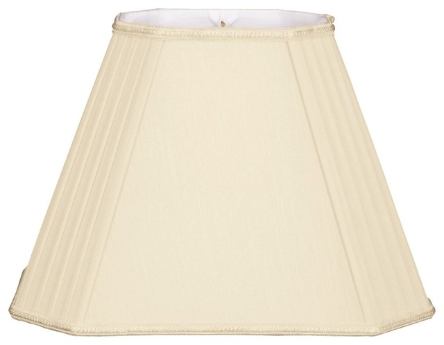 Rectangle Empire Lampshade, Pleated Cut Corners, 13" - Traditional ...