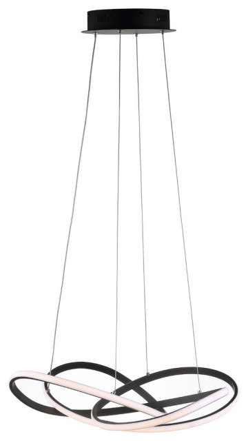 Alexia Abstract Integrated LED Metal Adjustable Pendant - Modern ...