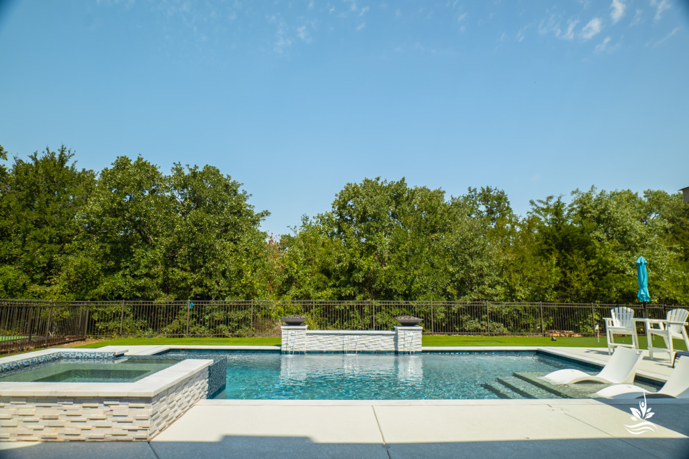 Luxe design in luxury outdoor living | BUK2101 - Modern - Pool - Dallas ...