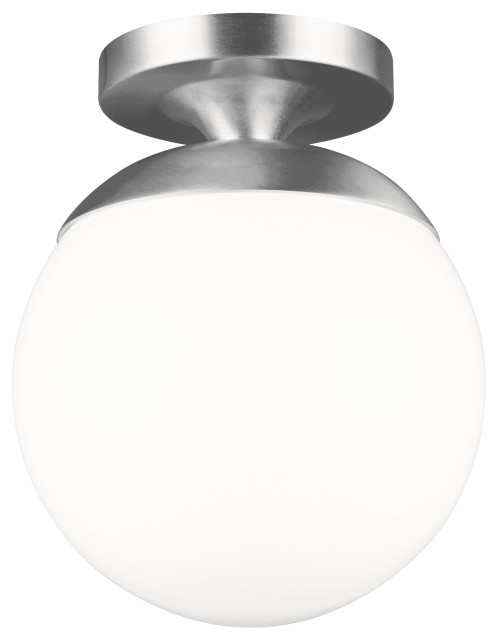 Leo - Hanging Globe Ceiling Light in Satin Aluminum, 10.000 ...