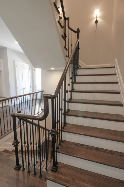 86_ Gorgeous Floating Curved Staircase, McLean VA 22066 - Traditional ...