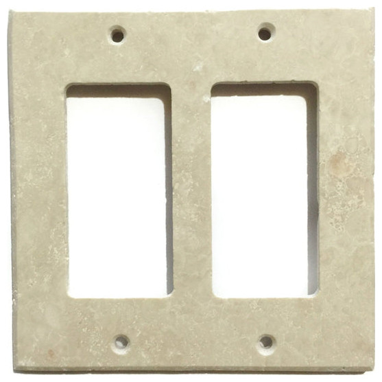 100% Authentic Real Travertine Switch Wall Plates Covers - Honed (Matte ...