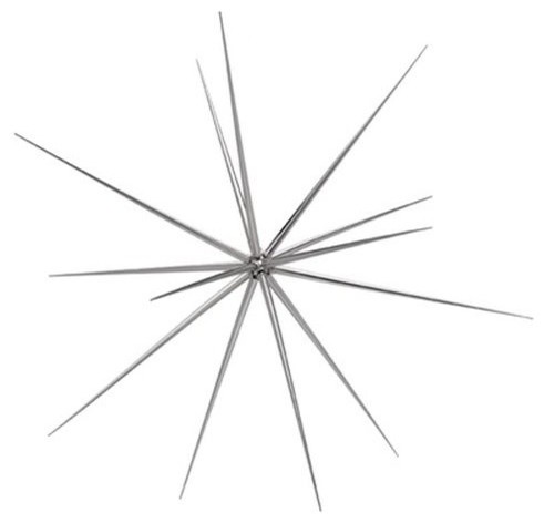 Torre and Tagus Sputnik Hanging Decoration, Large, Silver - Midcentury ...