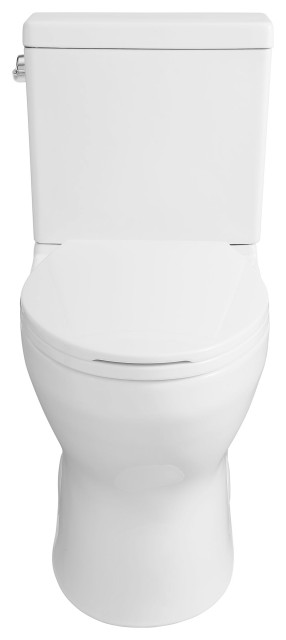 Classe Two-Piece Elongated Left Side Flush Handle Toilet 1.28 gpf ...