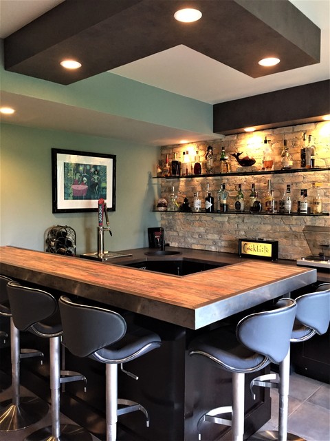 Industrial Bar - Industrial - Home Bar - Other - by Sazz Design