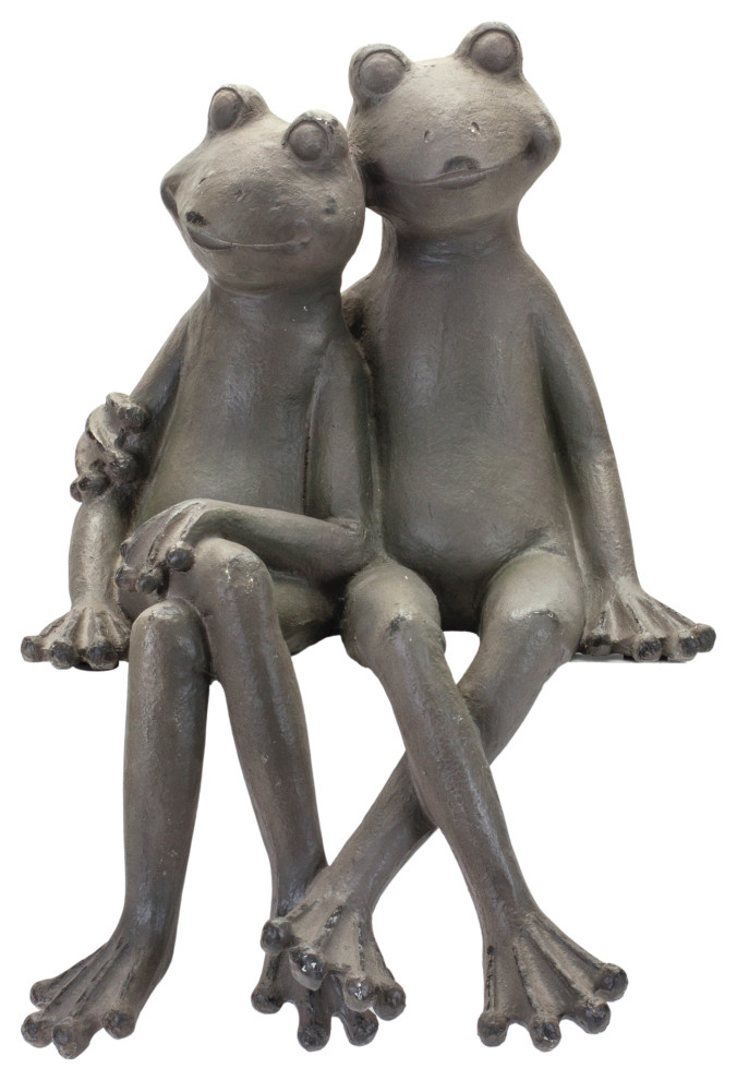 Frog Couple Figurine - Eclectic - Garden Statues And Yard Art - by ...