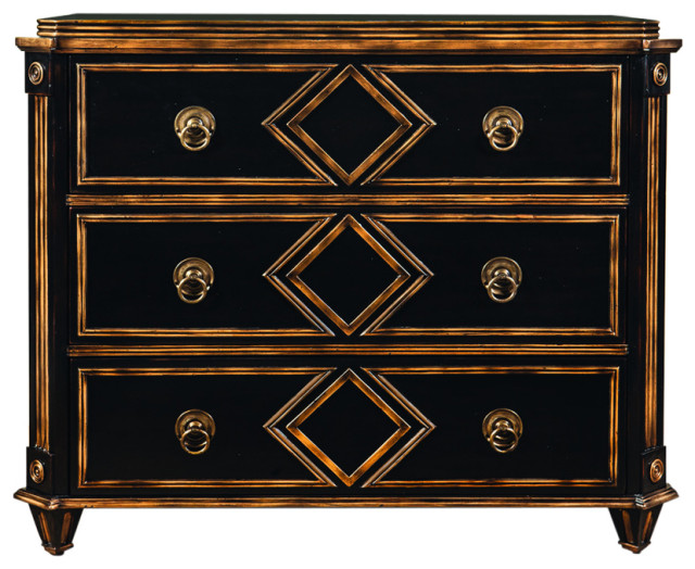 French Chest With Gilded Moldings - Traditional - Accent Chests And ...