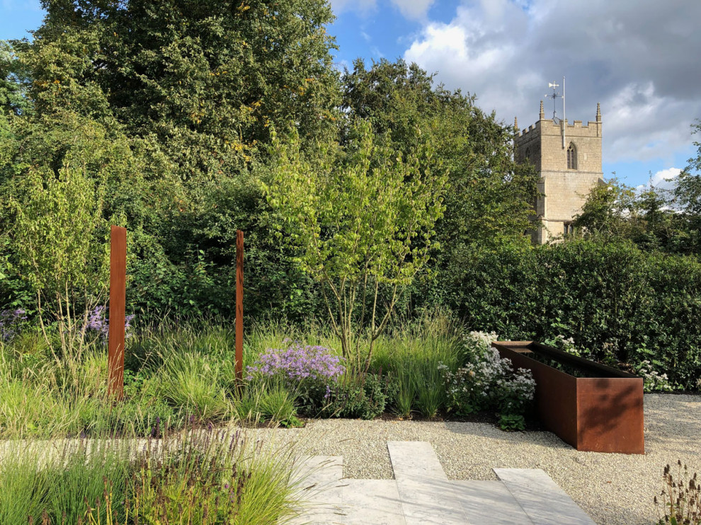 Modern Country Garden in Cambridgeshire - Modern - Landscape - Other ...