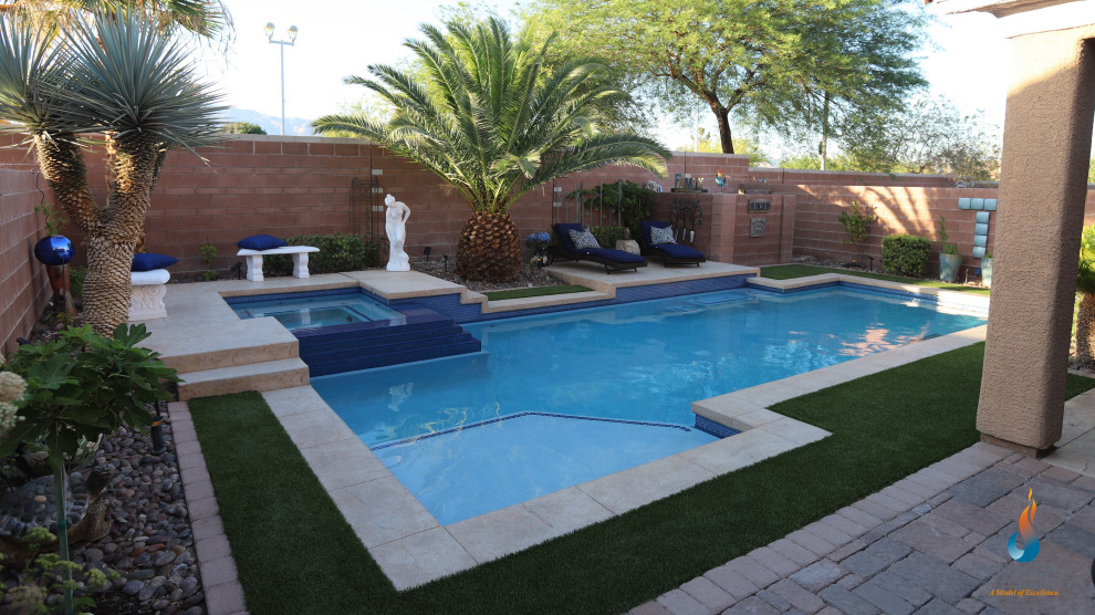 20 Pool Designs Under 600 sq ft - Pool - Las Vegas - by Paragon Pools ...