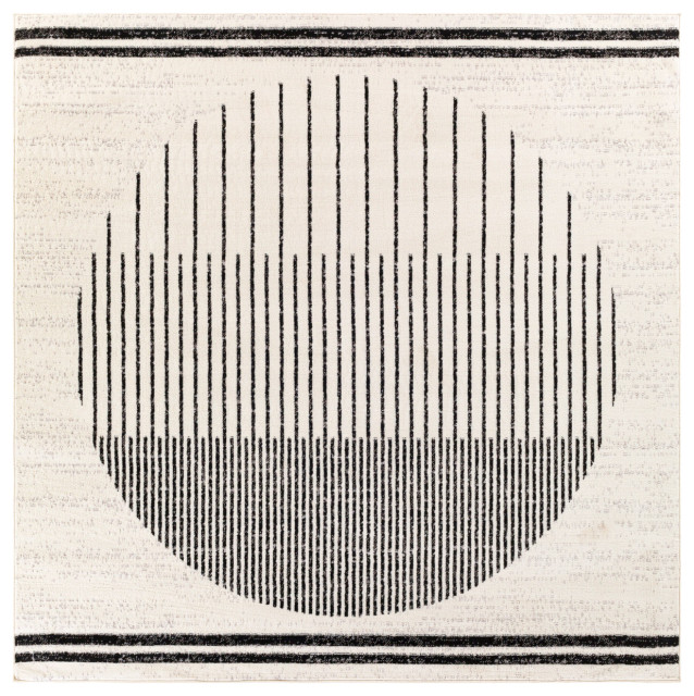 Pisa Area Rug, 5 Ft Square - Midcentury - Area Rugs - by Lighting New ...