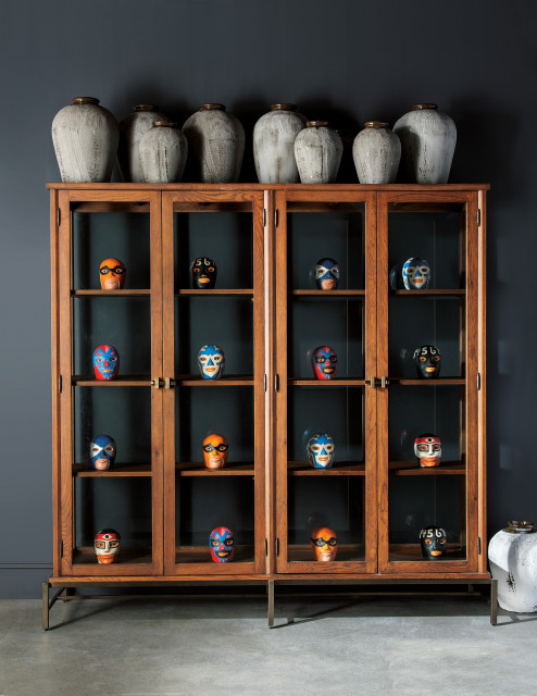 El Solitario Wrestler Head Coin Bank - Contemporary - Decorative ...