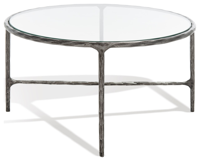 Safavieh Couture Jessa Oval Metal Coffee Table, #N/A - Transitional ...