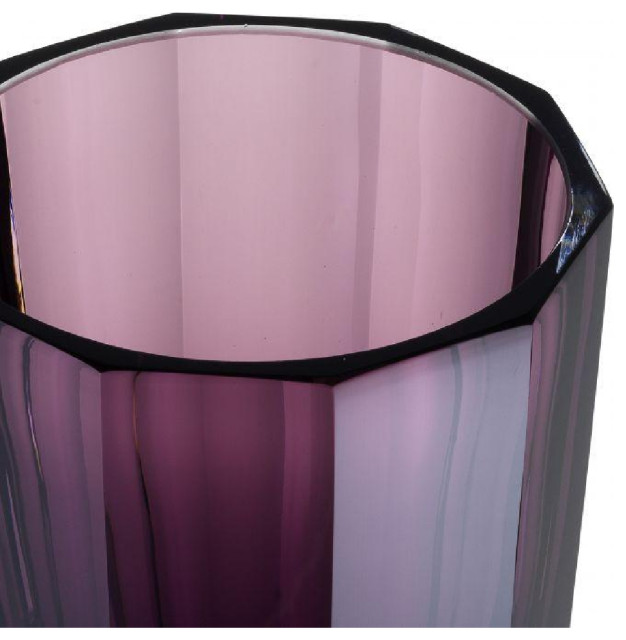Purple Octagonal Glass Vase | Eichholtz Chavez L - Contemporary - Vases ...