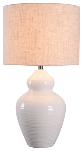 Kenroy 35414WH 1-Light Table Lamp, Magnolia - Transitional - Table ...