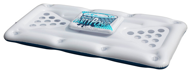 Floating Swimming Pool Pong Game with Built In Cooler - 76.5" - Pool ...