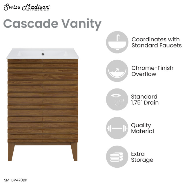 Swiss Madison SM-BV470 Cascade 24" - Transitional - Bathroom Vanities And Sink Consoles - by ...
