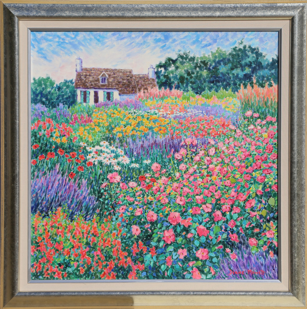 Flower Philharmonic, Diane Monet, 24x24 - Traditional - Paintings - by ...