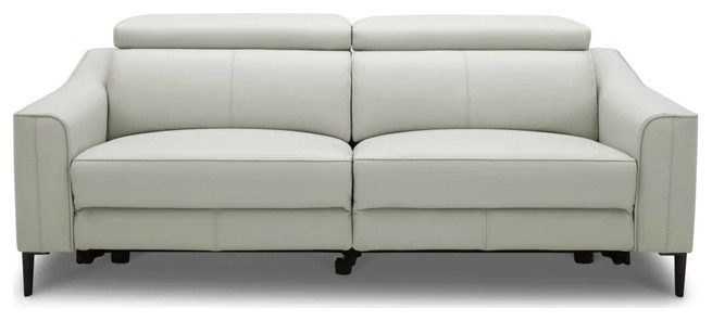 Ash Modern Gray Leather Sofa - Midcentury - Sofas - by Rustic Home ...