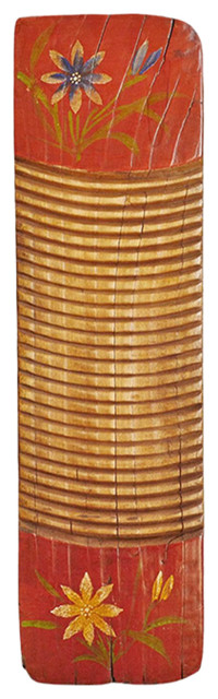 Consigned Vintage Painted Chinese Washboard - Asian - Decorative ...