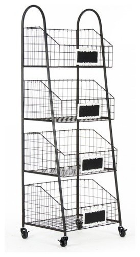 Rafael 4-Tier Basket Rack - Industrial - Baskets - by Zentique, Inc ...