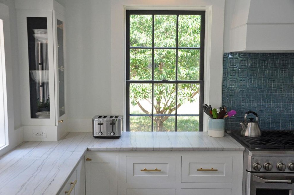 Counter in Front of Windows