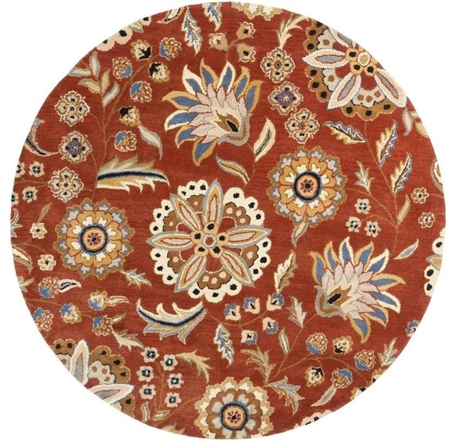 Surya Athena Area Rug, 4' Round - Traditional - Area Rugs - by GwG ...