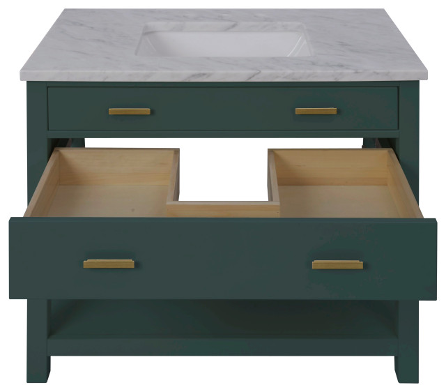 Le Bath by Sunny Wood Pullman Series 36" 1 Drawer Vanity With Open ...