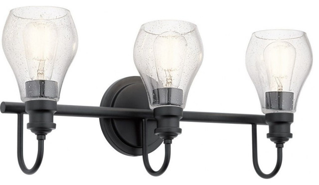 3 Light Vanity Light Approved for Damp Locations - Transitional ...