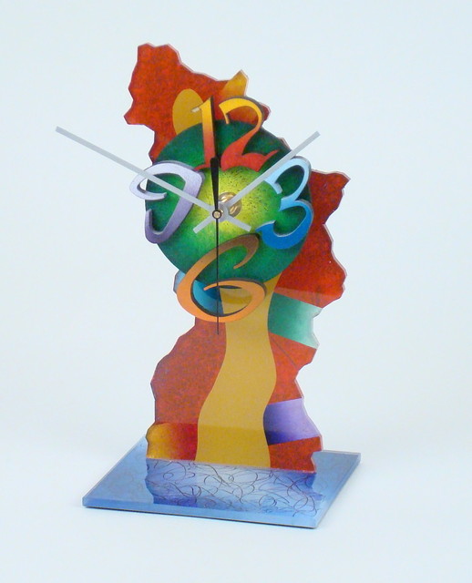 Peninsula 2 Table Clock - Contemporary - Desk And Mantel Clocks - by ...