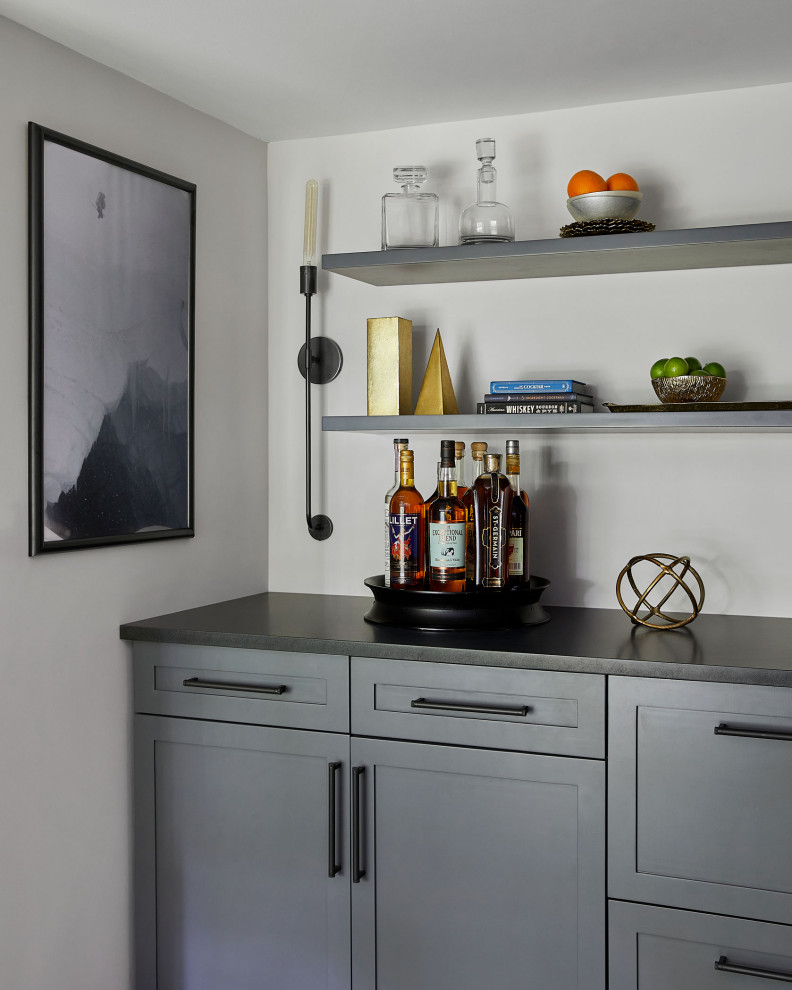 Charming Chappaqua Home: Home Bar - Contemporary - Home Bar - New York ...