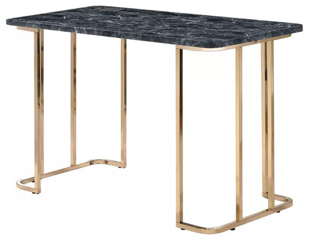Faux Marble Top Writing Desk - Contemporary - Desks And Hutches - by ...