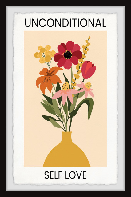"Unconditional Self Love" Framed Painting Print, 30x45 - Contemporary ...