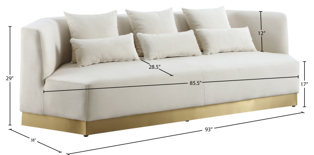 Marquis Velvet Upholstered Set - Contemporary - Sofas - by Meridian ...