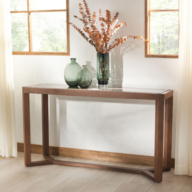 Safavieh Couture Bernardi Marble Top Console Table - Transitional ...