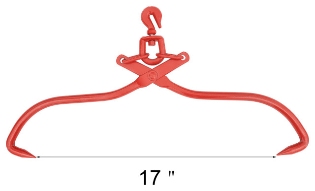 Skidding Tongs 32" Log Grabber With Ring for Connecting With Chain, Red ...