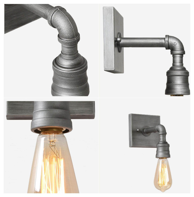 LNC 1-Light Water Pipe Wall Sconce Wall Lamp Industrial Sconces Wall ...