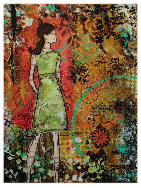 Janelle Nichol 'Wonderful Life' Canvas Art, 19"x14" - Contemporary ...