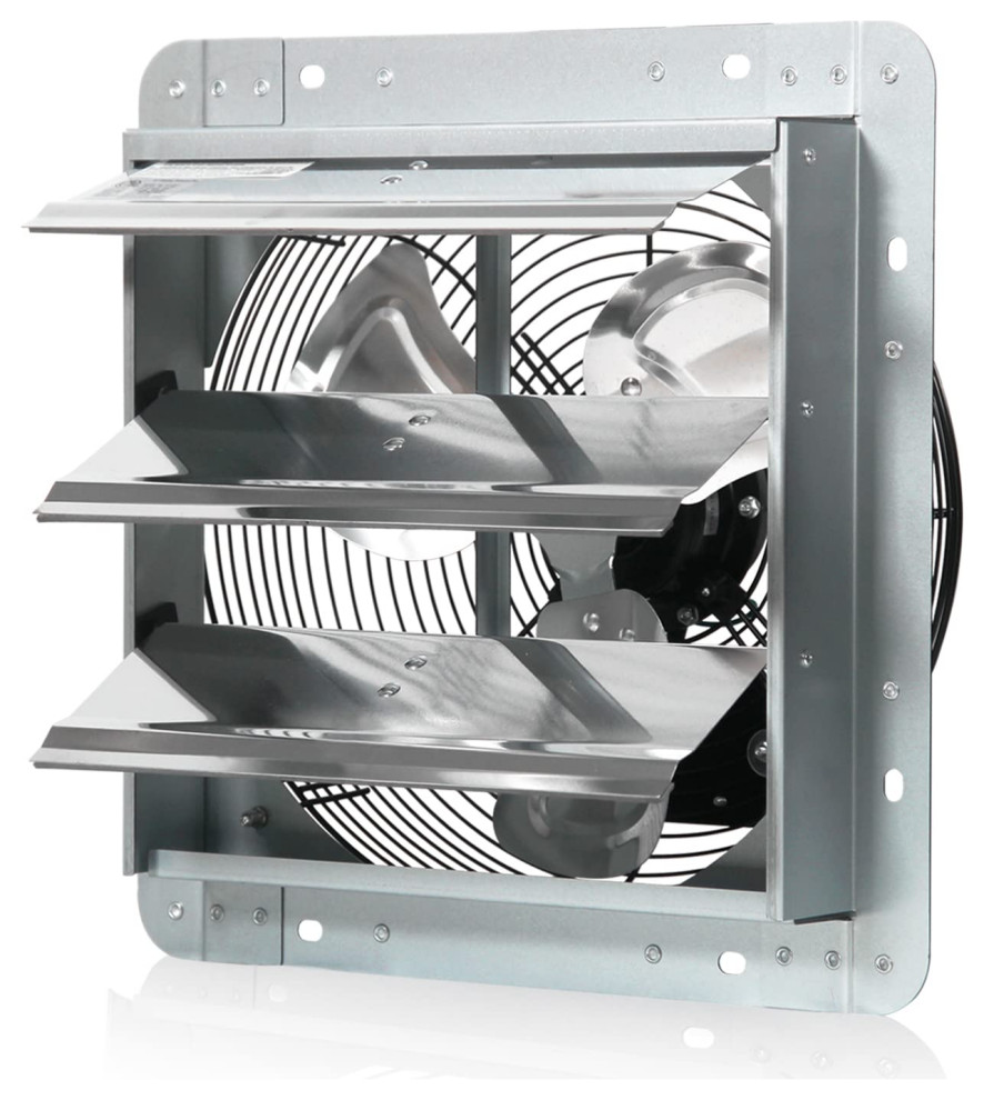 Invenitiah Furnishings Exhaust Fan Wall Mounted, Automatic Aluminum ...