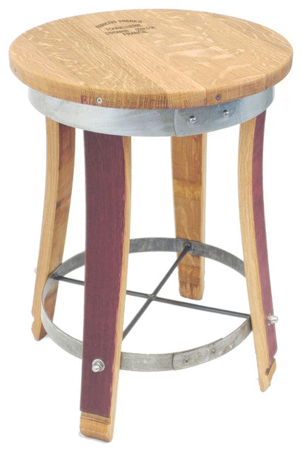 Swivel Top Wine Barrel Stool, 30 - Farmhouse - Bar Stools And Counter ...