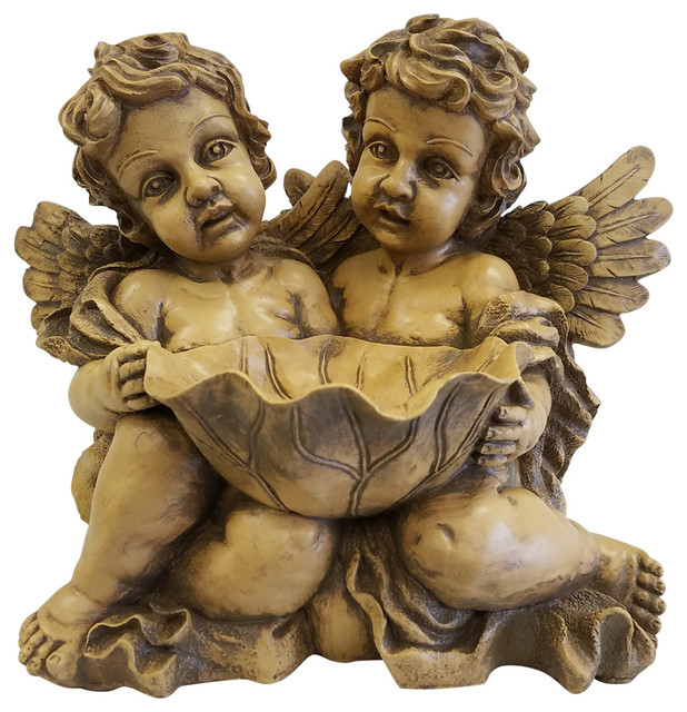 Cael & Calliel, Help and Healing Cherub Angel Sculpture and Statue ...