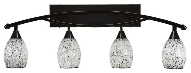 Toltec Lighting 174-BC-4165 Bow - Four Light Bath Bar - Transitional ... Toltec Lighting 174-BC-4165 Bow - Four Light Bath Bar - Transitional ...