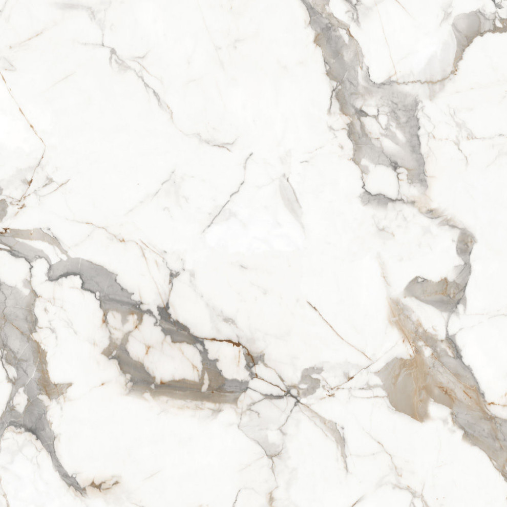 Calacatta Carrara Porcelain Marble Look Wall and Floor Tile, 32x64 ...
