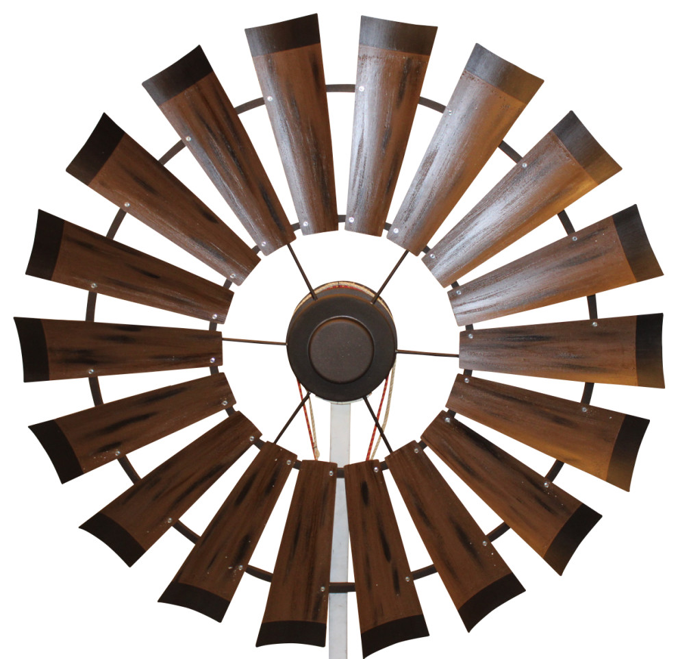 52 Inch Weathered Burnt Umber Windmill Ceiling Fan | The Patriot Fan ...