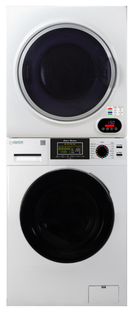 Equator 1.9cf 110V Washer and 4cf 220V Vented Sensor Dryer With ...